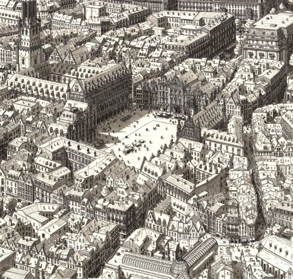 Highly Realistic City Drawings by memory | Graphic Art News